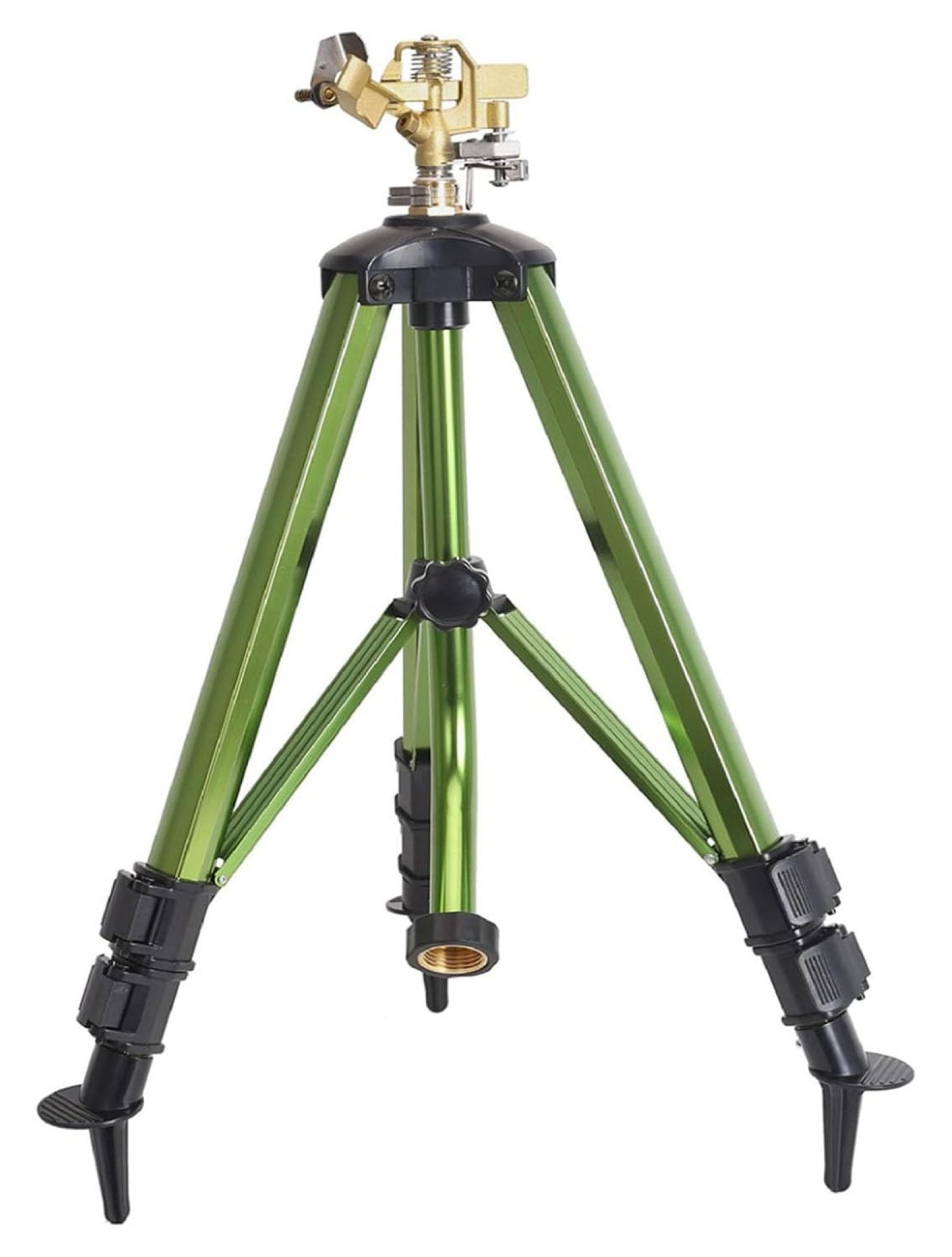 Heavy-Duty Brass Impact Sprinkler on Tripod Base, 360 Degree, 50 Feet ...