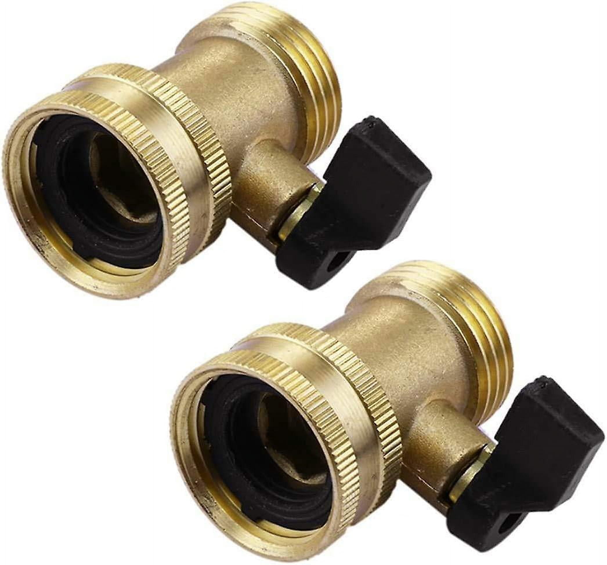 Heavy Duty Brass Jet Sweeper Nozzle With Garden Hose Shut Off Valve ...
