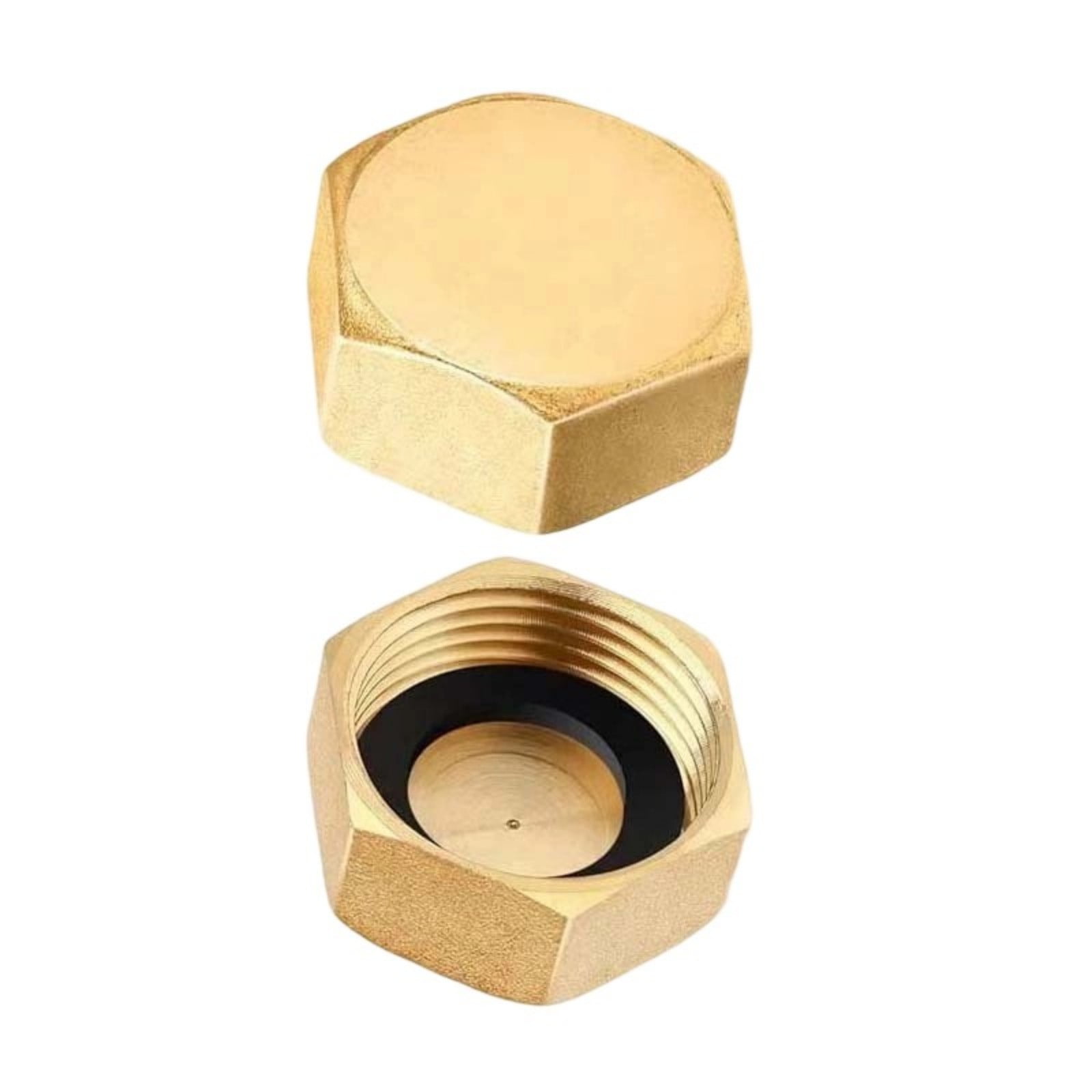 Heavy Duty Brass Threaded Plug 1/2Inch Internal Pipe Cap For Faucet ...