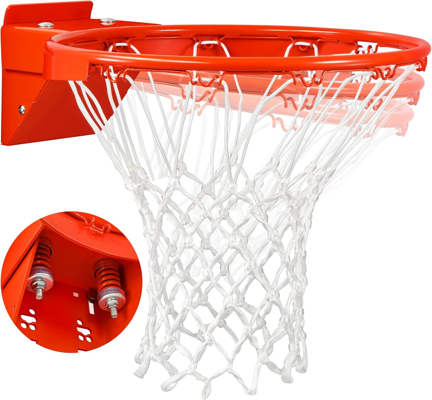 Heavy Duty Breakaway Rim, Dual-Spring All-Weather Basketball Rim ...