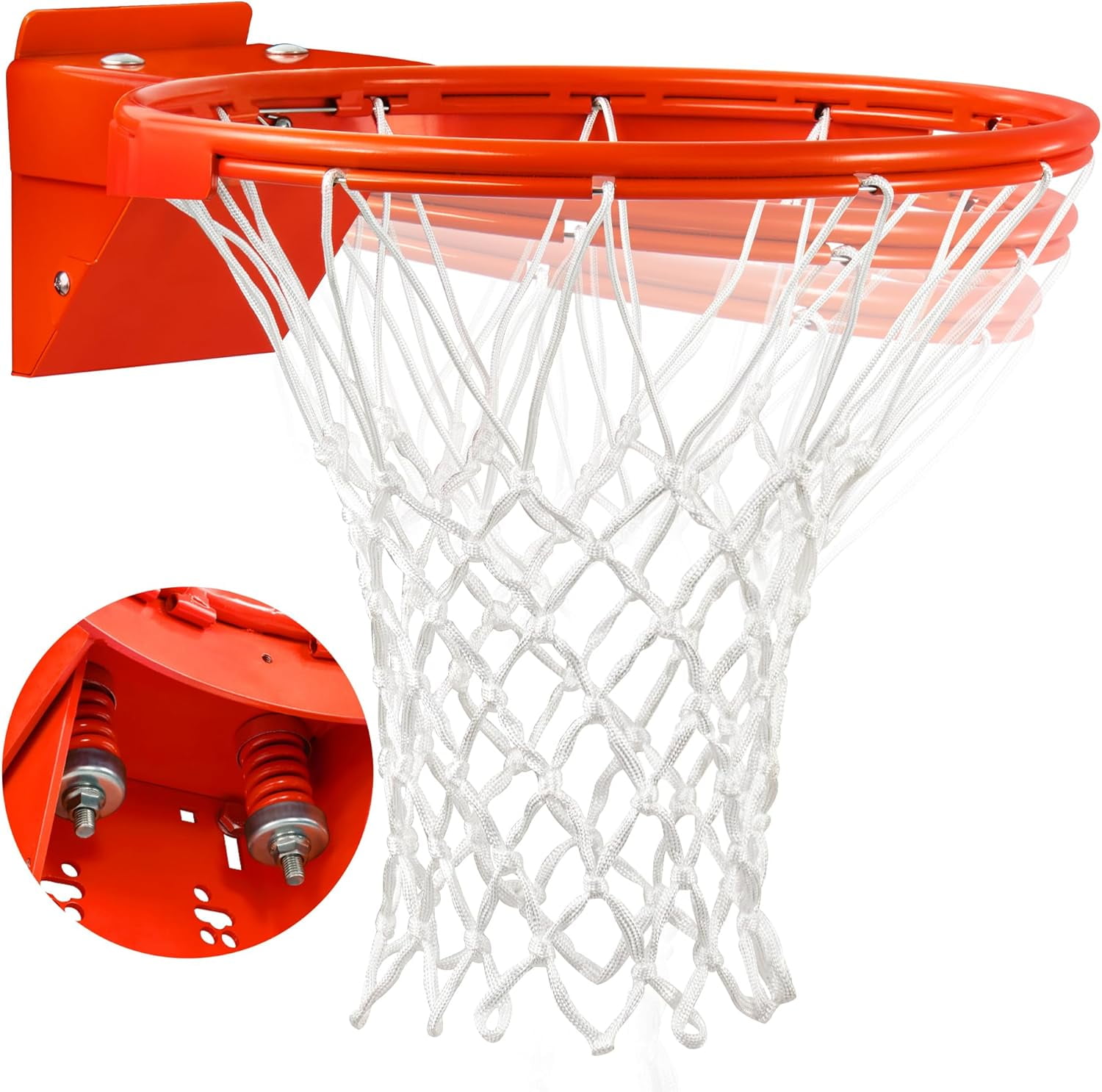 Heavy Duty Breakaway Rim, Dual-Spring All-Weather Basketball Rim ...