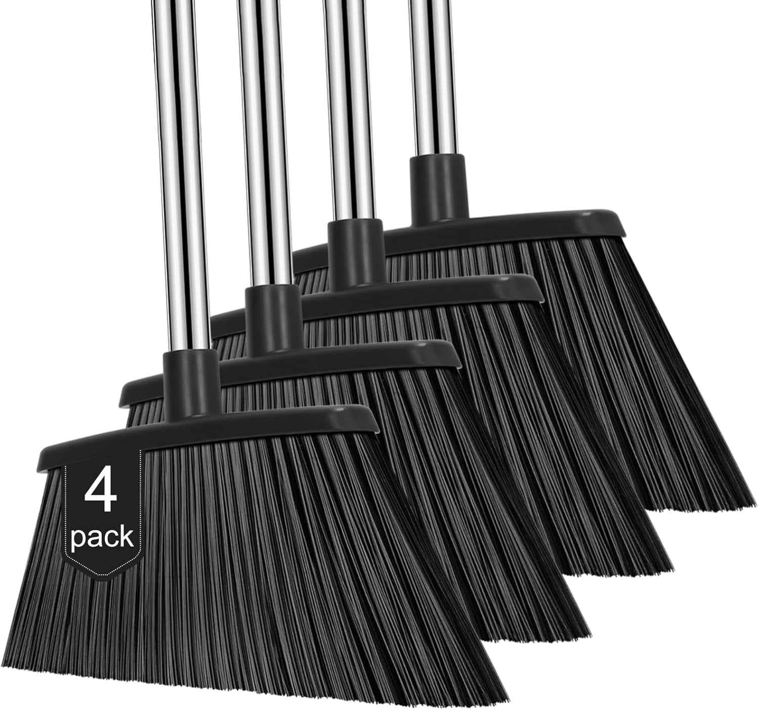 Heavy Duty Broom, 55 Inch Long Handle Outdoor Large Angle Brooms ...