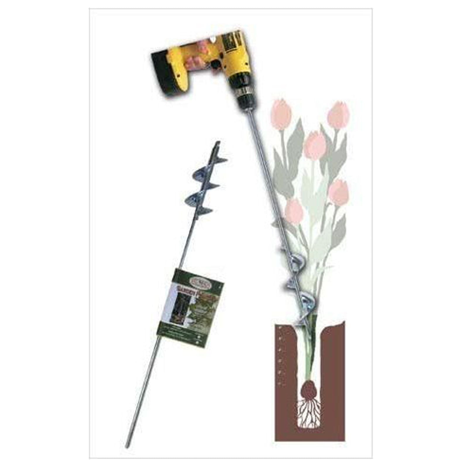 Heavy Duty Bulb and Bedding Plant Auger 28 In. Long by 2.75 In. Diam ...
