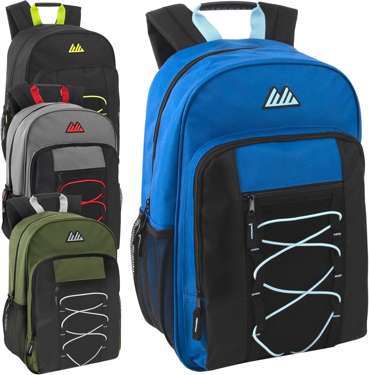 Heavy Duty Bulk Dual Compartment Bungee Backpacks - Trail Maker ...