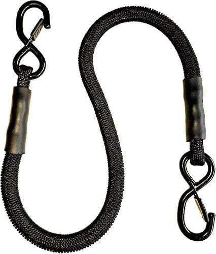 Heavy Duty Bungee Cords | 2 FT Black Professional-GradeCord | Stretches to 12 FT! | 9mm Thick ...