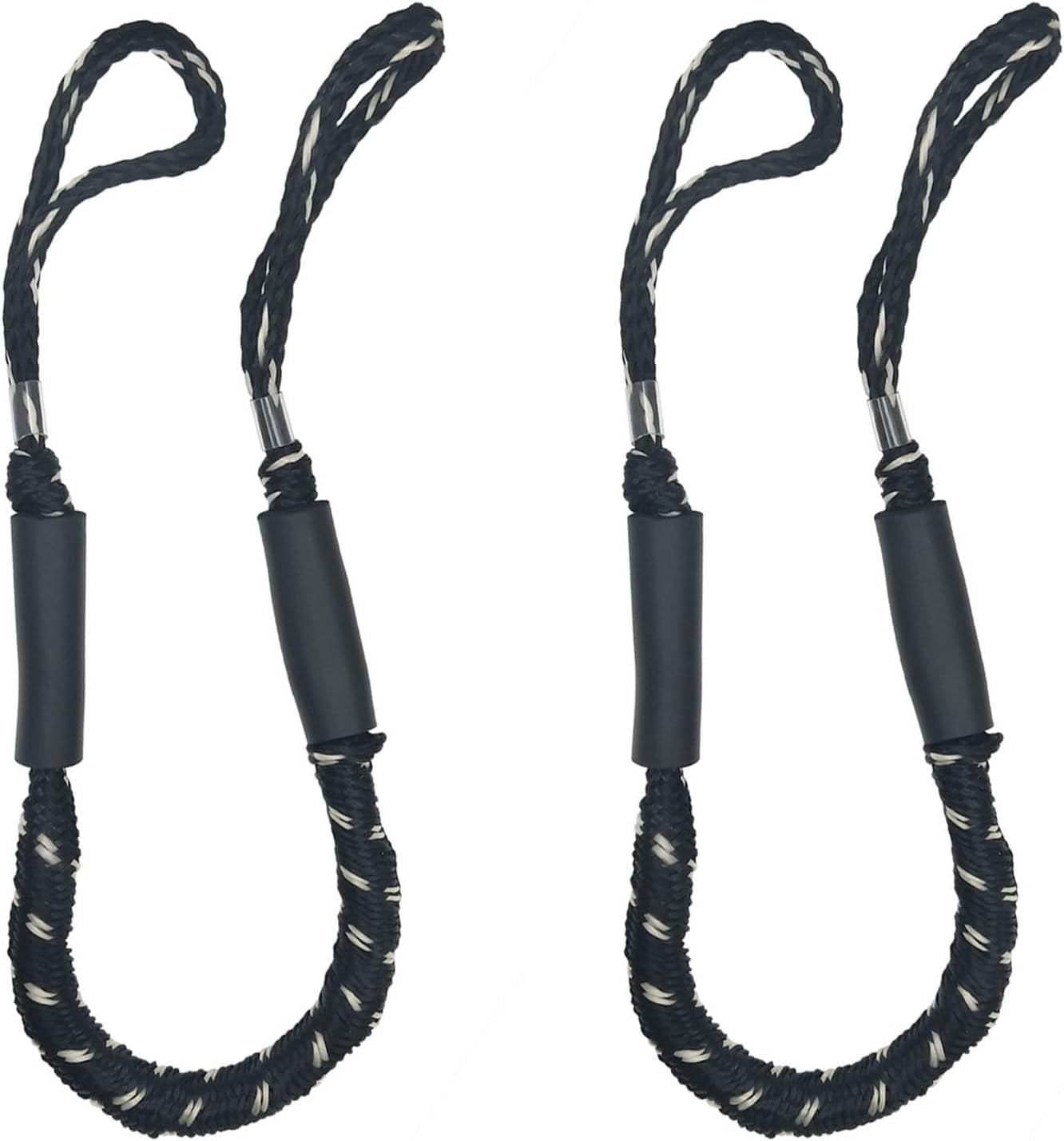 Heavy-Duty Bungee Dock Lines, Shock Absorbent Mooring Ropes, 4Ft ...