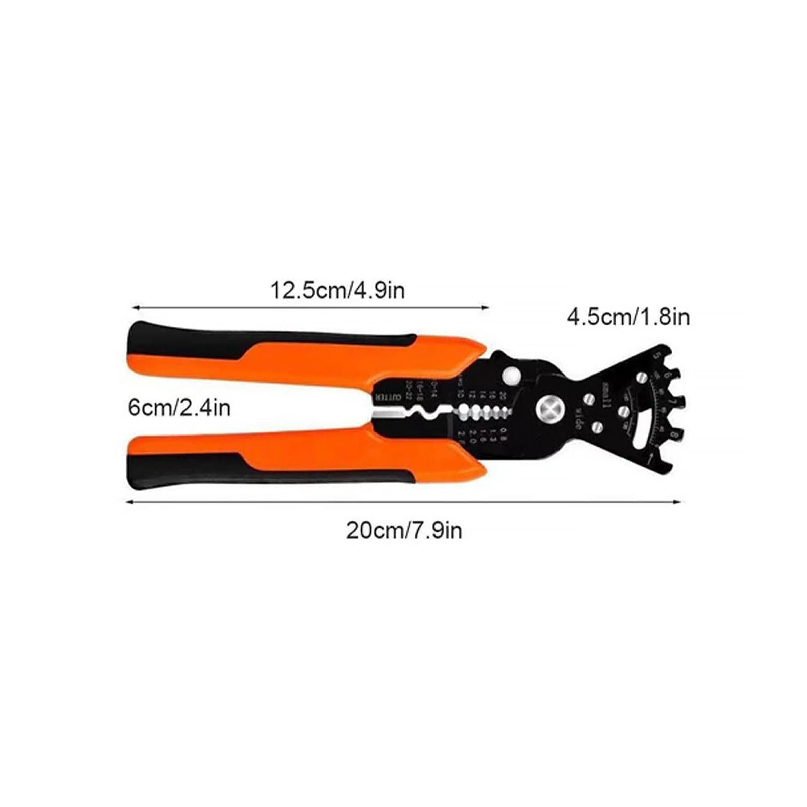 Heavy Duty Cable Stripping Plier: Cuts, Bends Compresses Wires, 5, 6, 7 ...