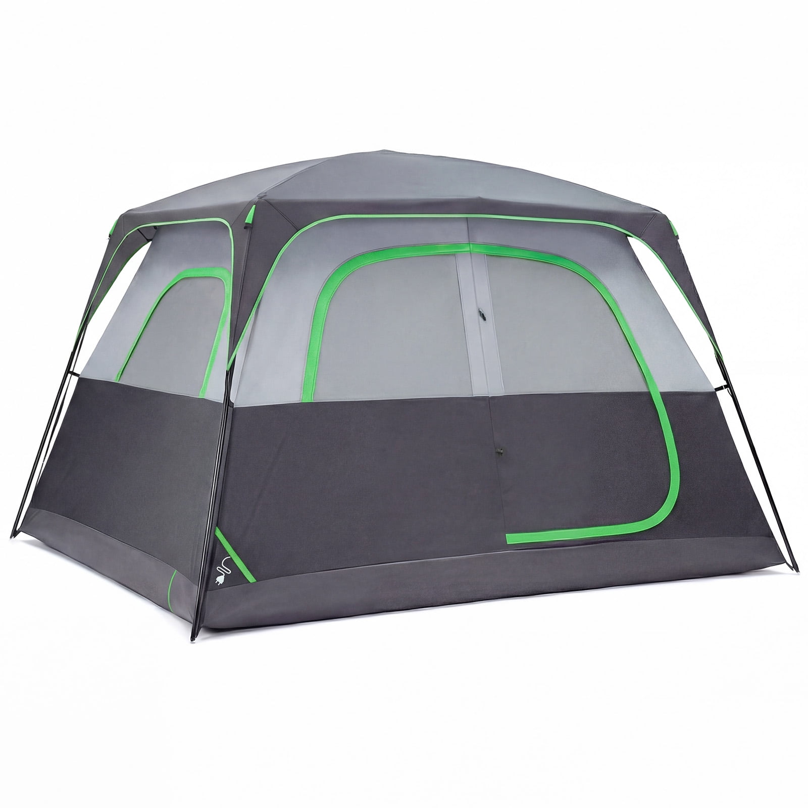 Heavy Duty Camping Tent 6 Person, All-Weather Waterproof Cabin Tent ...