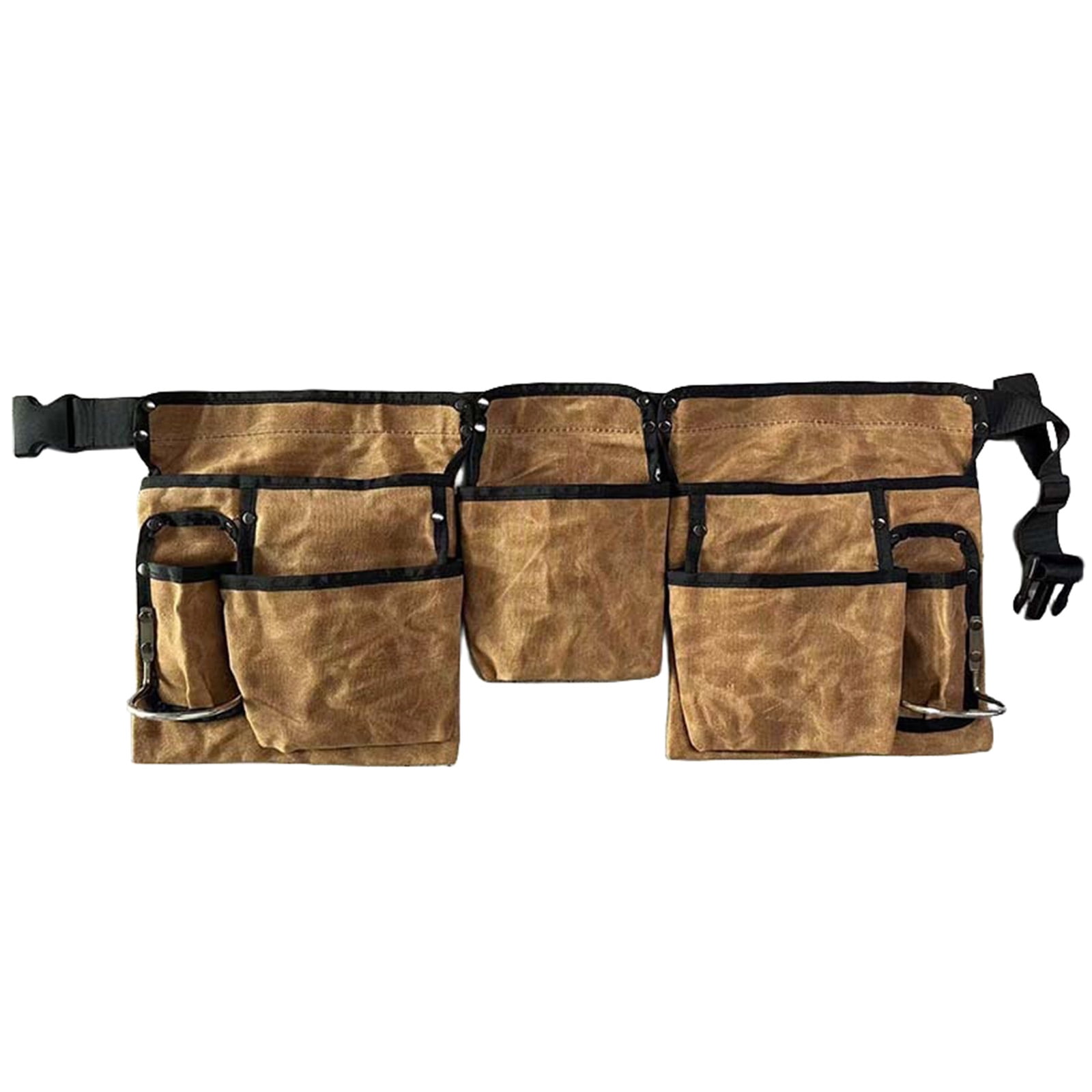 Heavy Duty Canvas Tool Belt with 19Pockets Adjustable Belt with Quickly Release Buckle for ...