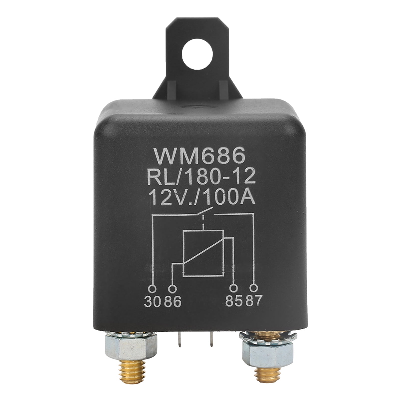 Heavy Duty Car Starter Relay, 100A, Normal Open, Battery Control ON/OFF ...