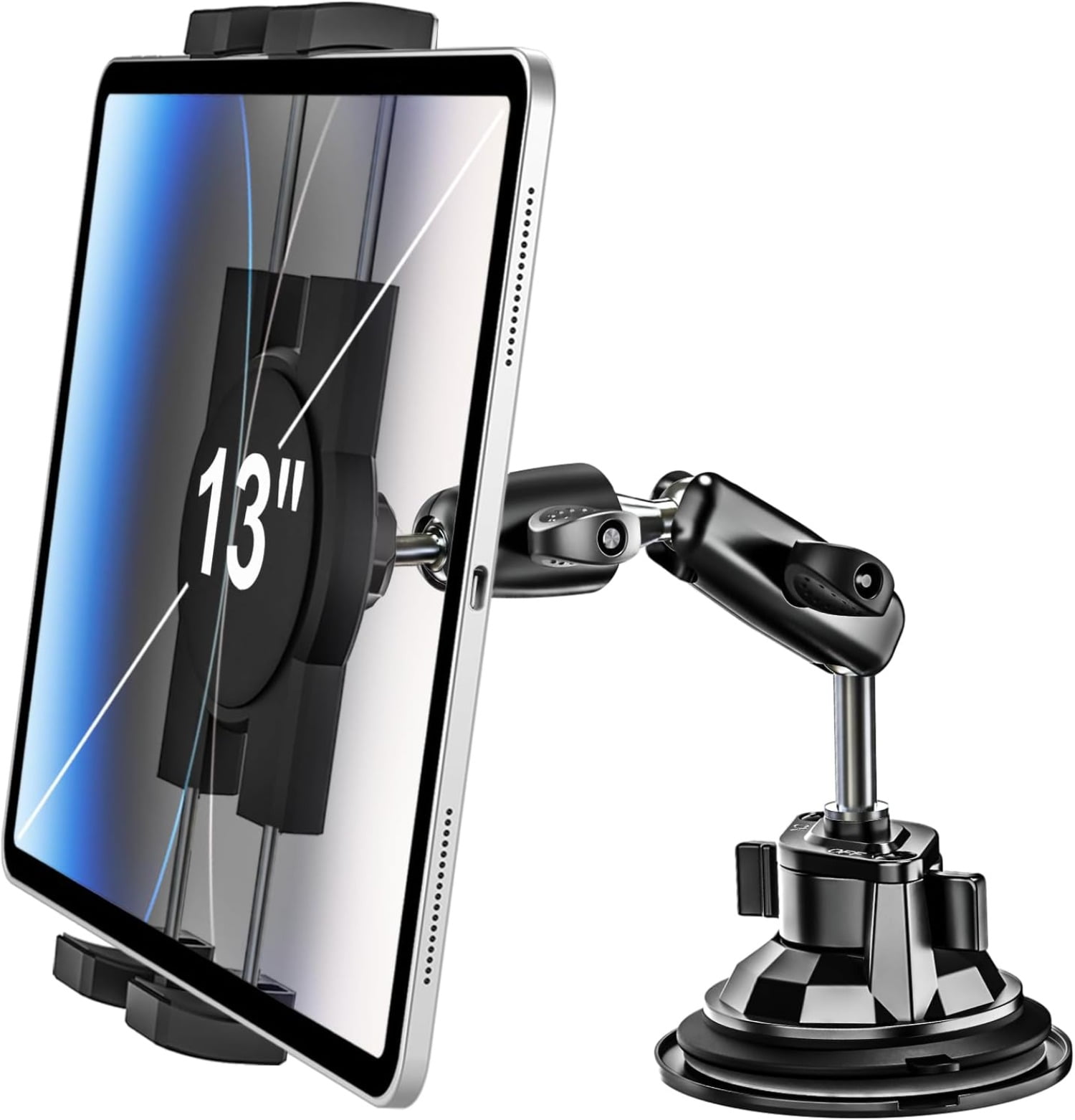 Heavy Duty Car Tablet Mount Holder - [Metal Arm] Dashboard Windshield ...