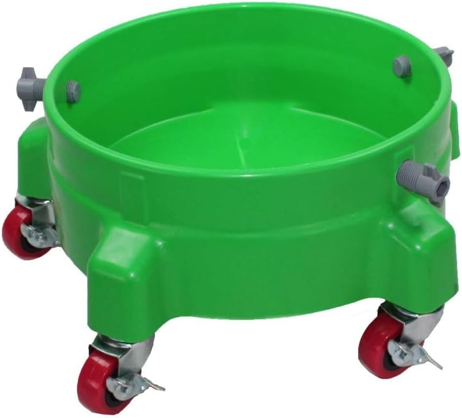 Heavy Duty Car Wash Bucket Dolly with 360° Swivel Casters | Fits 3.5–7 ...