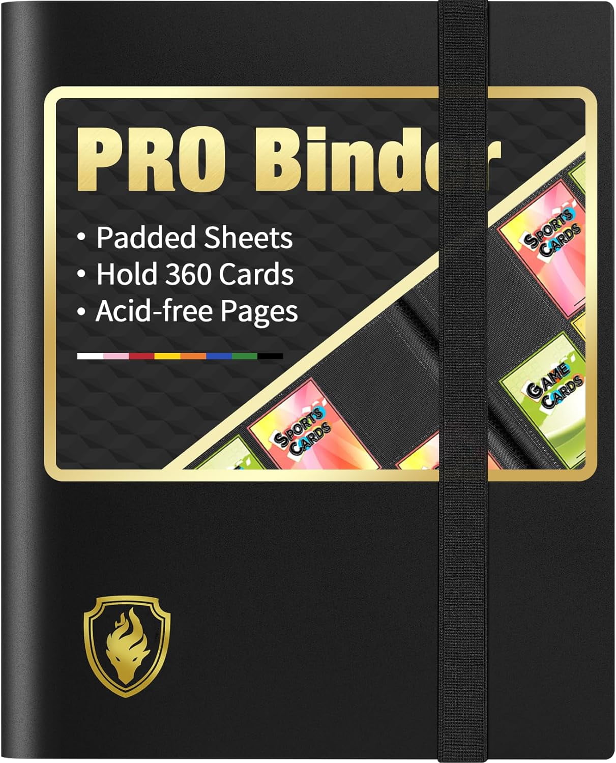 Heavy Duty Card Binder, 9 Pocket Trading Card Binder Holds 360 Cards ...