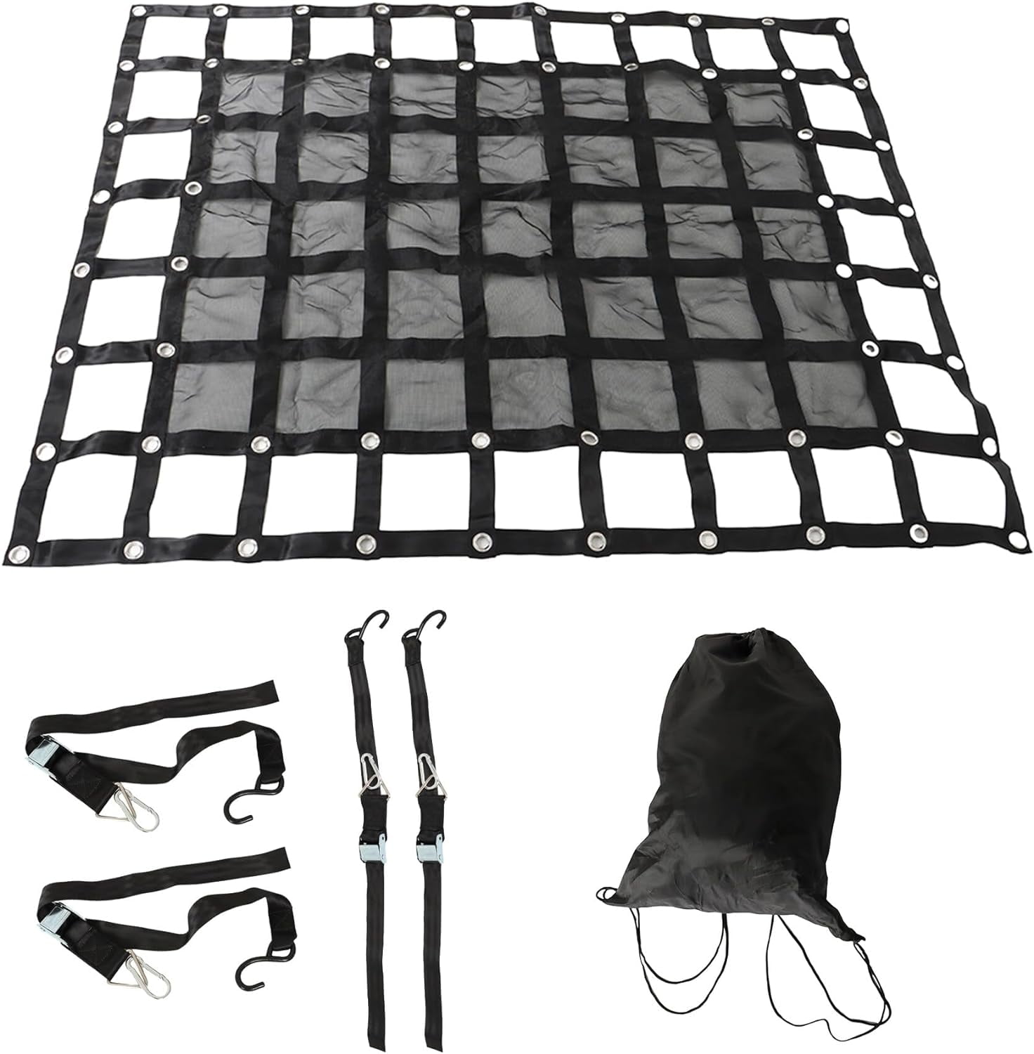 Heavy Duty Cargo Net, Adjustable Trailer Cargo Net, Cargo Net with S ...