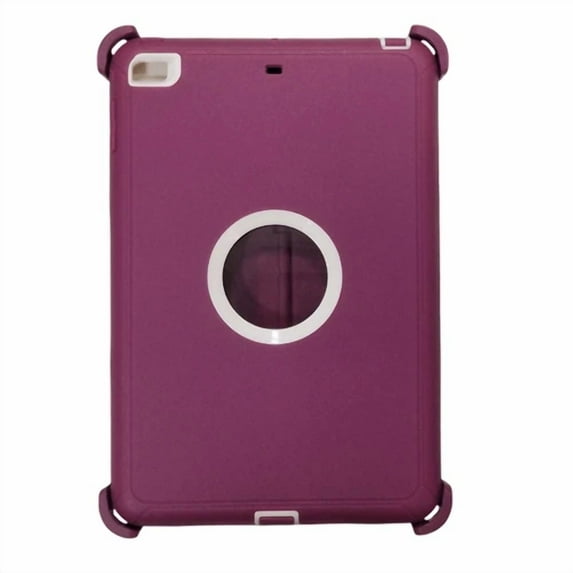 Heavy Duty Case Cover With Stand Purple/White For Ipad Mini 4Th Mini ...