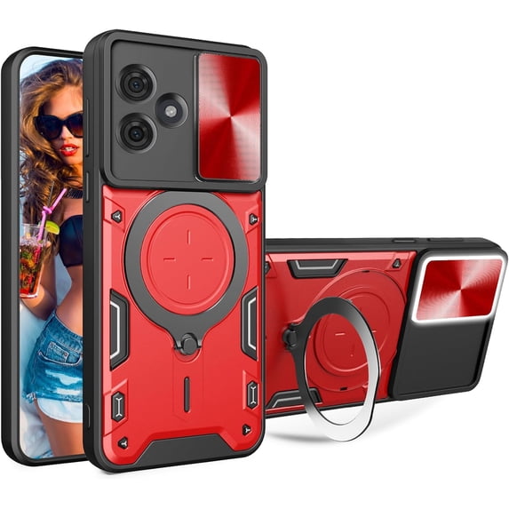 Heavy Duty Case for Motorola Moto G54 5G with Camera Cover, Built-in ...