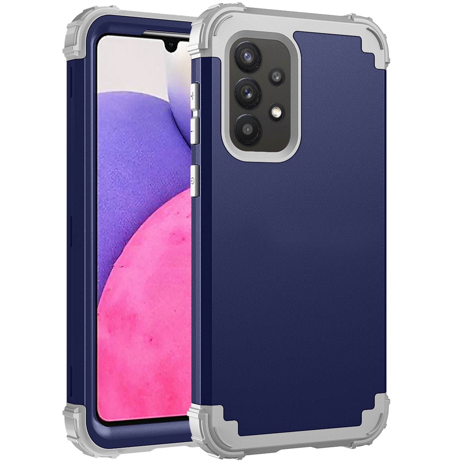 Heavy Duty Case for Samsung Galaxy A32 5G, Rugged PC Back Hybrid Soft ...