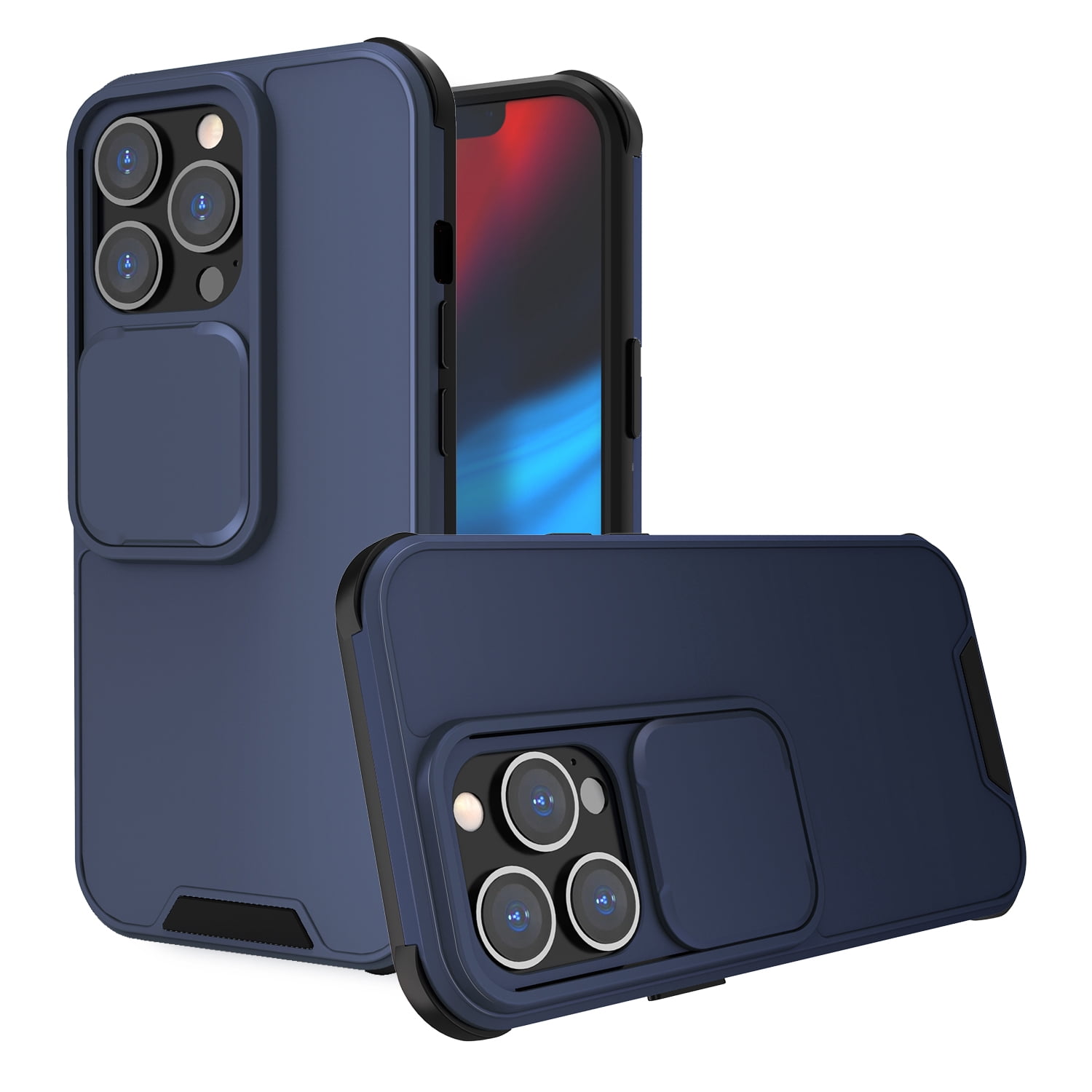 Heavy-Duty Case for iPhone 13 with Slide Camera Lens Protection ...
