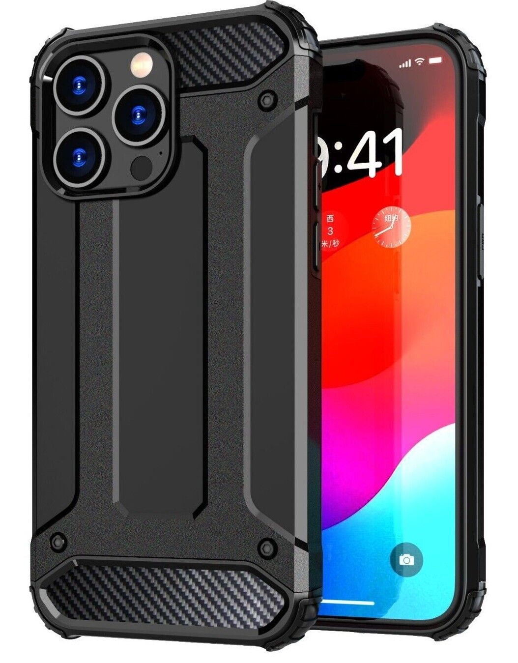 Heavy-Duty Case for iPhone 15 Plus, Shockproof Protective Armor Guard ...