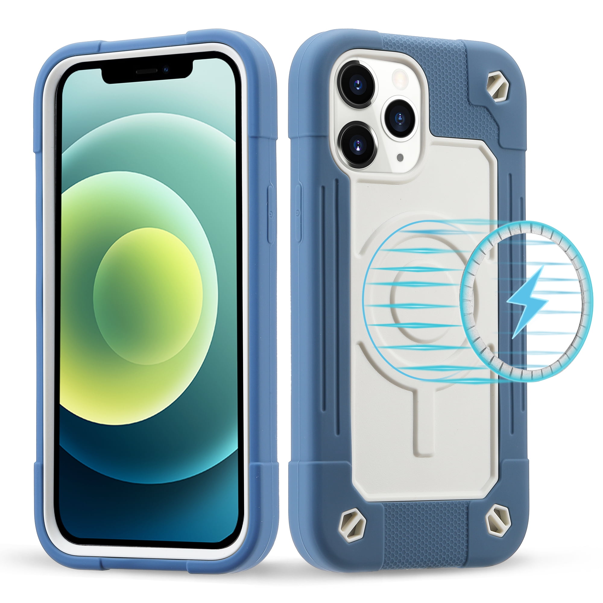 Heavy Duty Case for iPhone 12/iPhone 12 Pro, Rugged PC Soft TPU ...