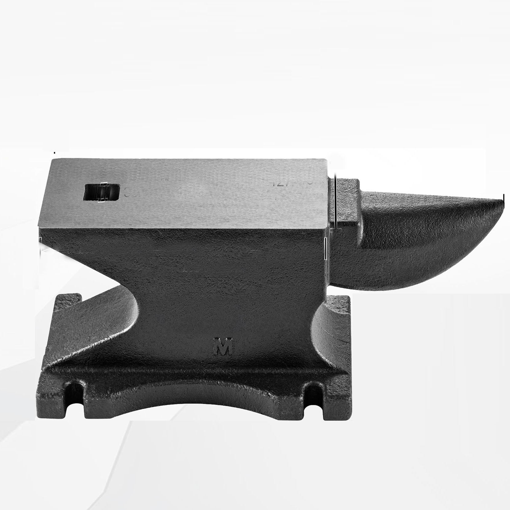 Heavy Duty Cast Iron Anvil 100lbs with Stable Base and 10.5 x 5 Inch ...