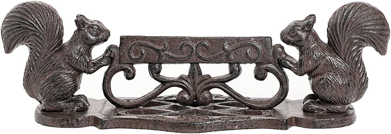 Heavy Duty Cast Iron Boot Scraper, Vintage Rustic Black Squirrel Boot ...