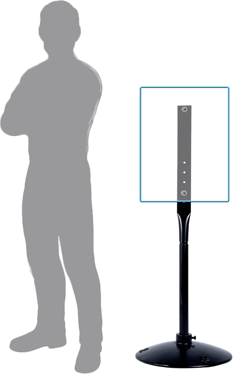 Heavy Duty Cast Iron Sign Stand with 14" Diameter Base and 48" Tall ...