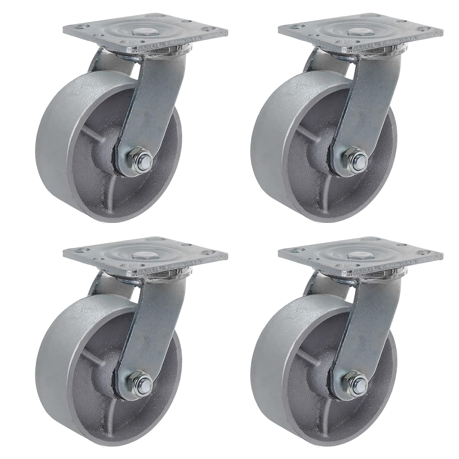 Heavy Duty Caster Steel Cast Iron Wheel, Tool Box and Workbench Caster ...