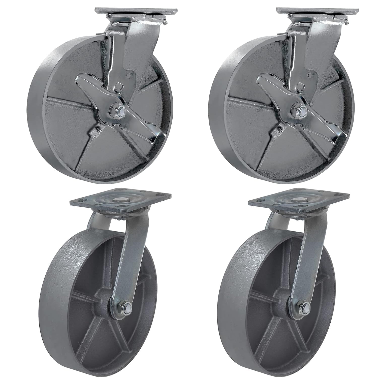 Heavy Duty Caster Steel Cast Iron Wheel, Tool Box and Workbench Caster ...