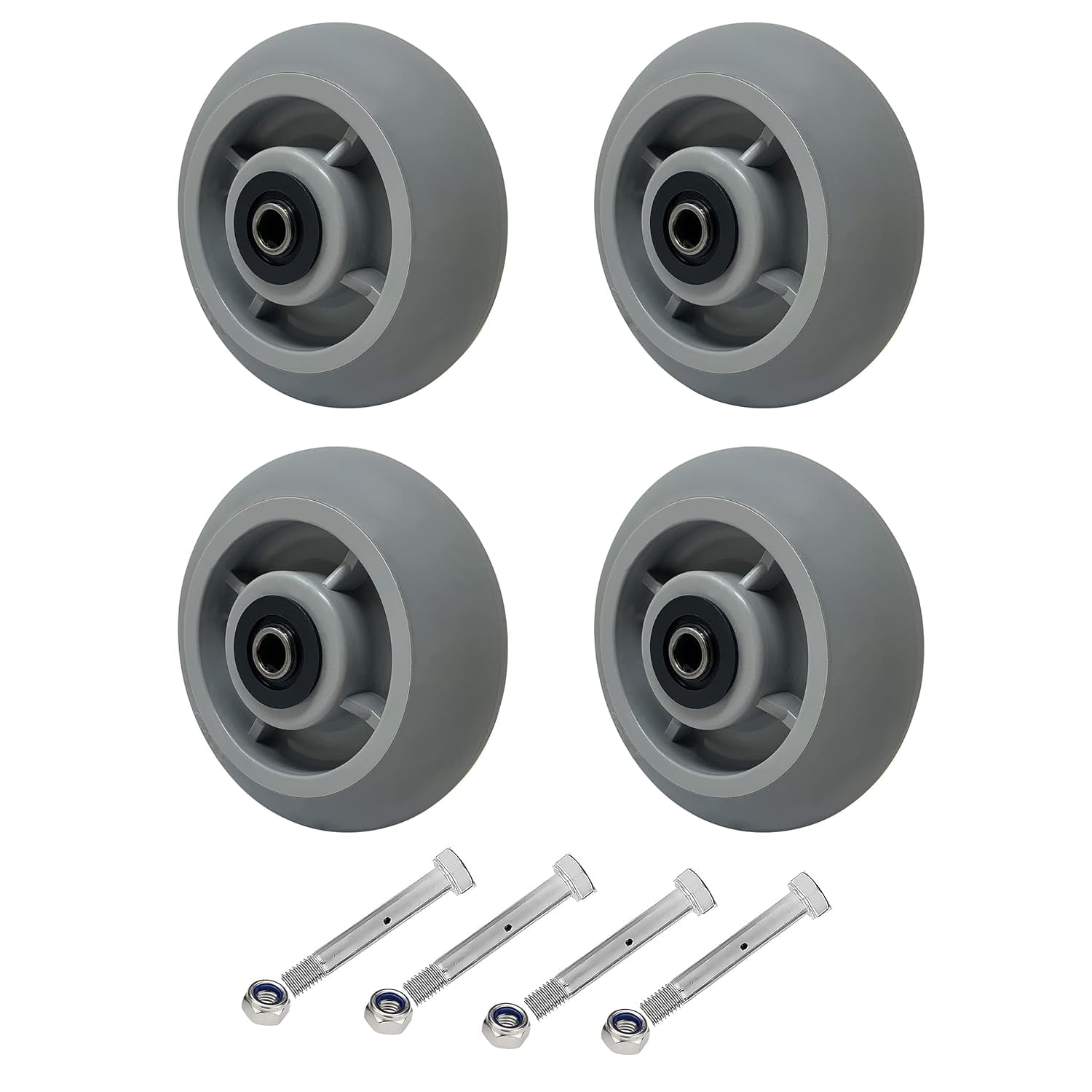 Heavy Duty Caster Wheels 5 inch Industrial Caster Wheels, Thermoplastic ...