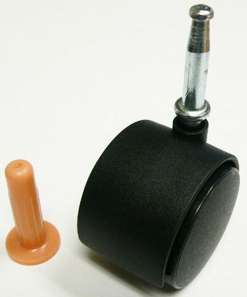 Heavy Duty Caster with stem and Insert, for Wood Leg, Pack of 4, 110 ...