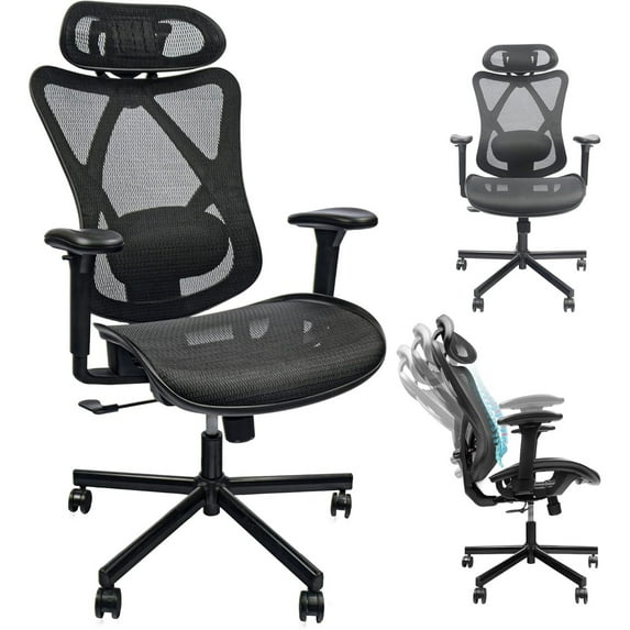 Heavy Duty Casters - Full Back and Neck Support - Gaming Setup - Sturdy Seating - Walmart.com