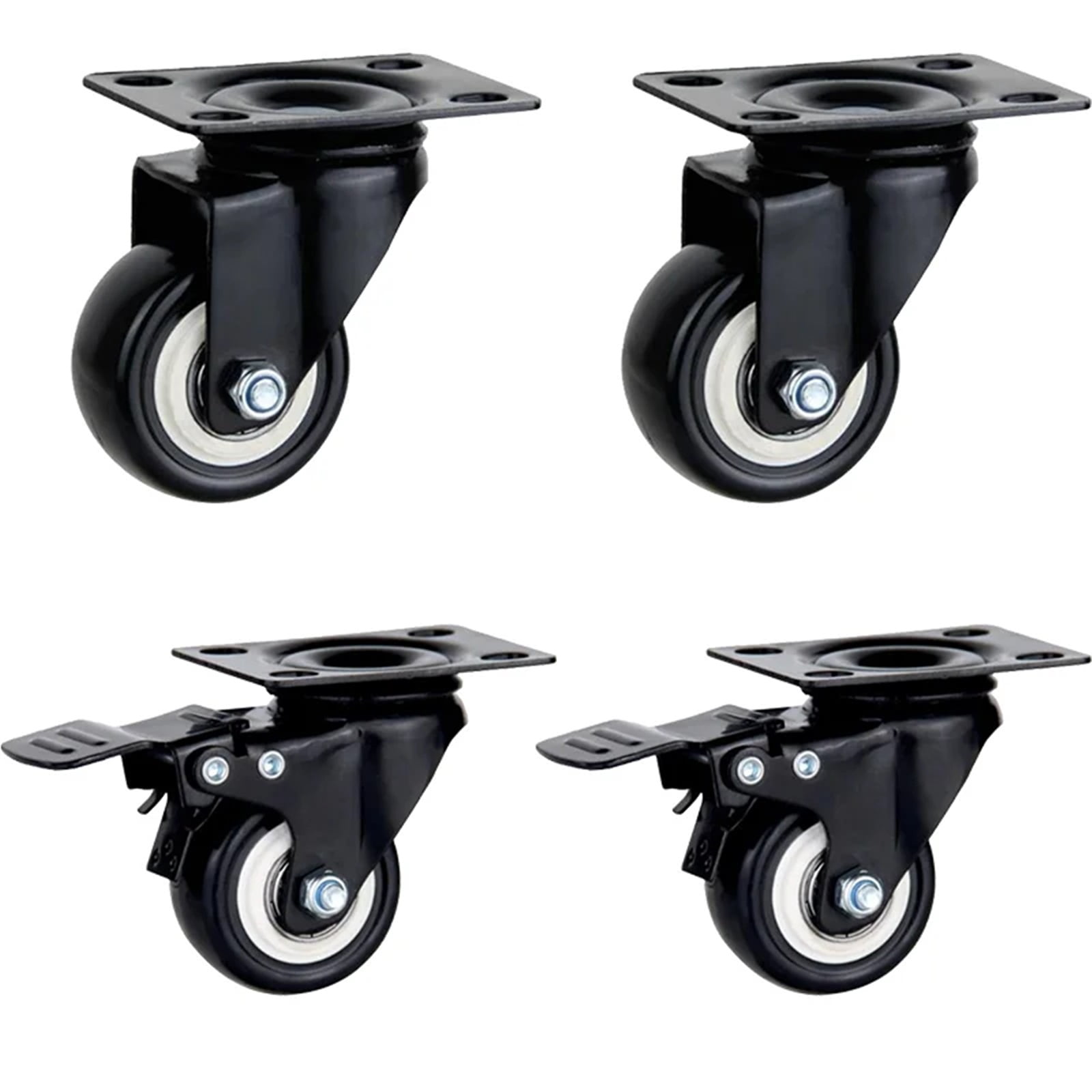 Heavy Duty Casters Rubber Wheels Rollers For Furniture Wheel Caster ...