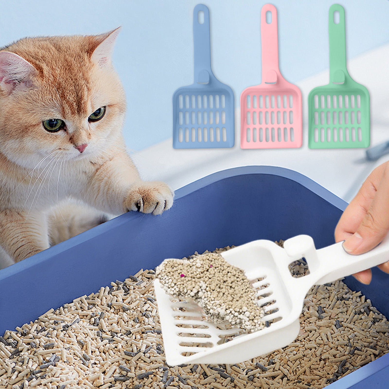 Heavy Duty Cat Litter Scoop with Deep Sieve Design for Efficient Clump ...