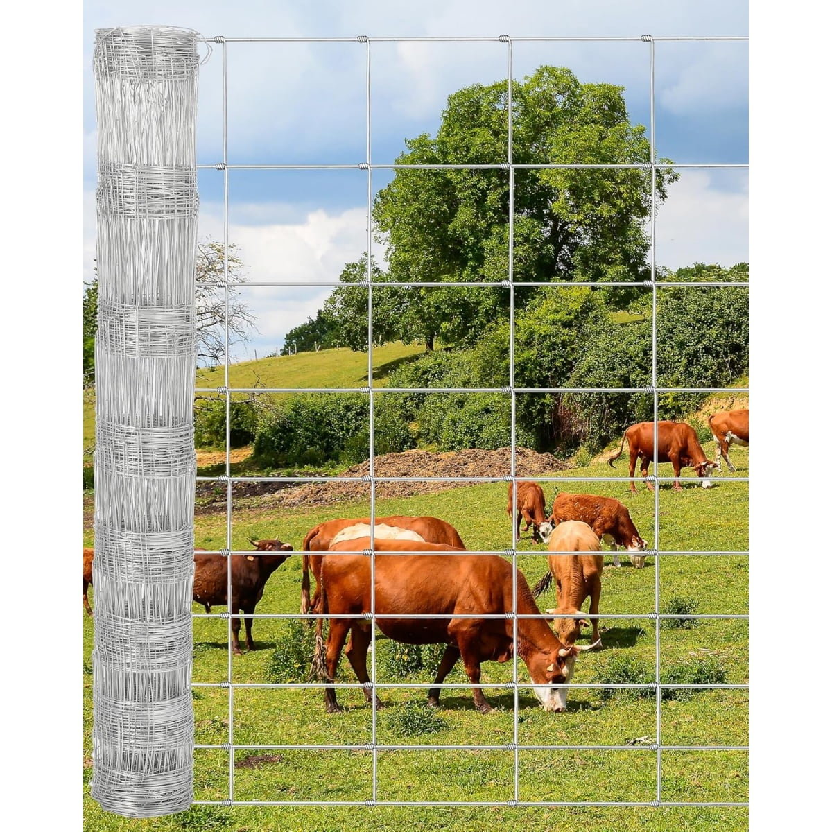 Heavy Duty Cattle Farm Fence, Galvanized Goat Deer Fence, Heavy Zinc ...