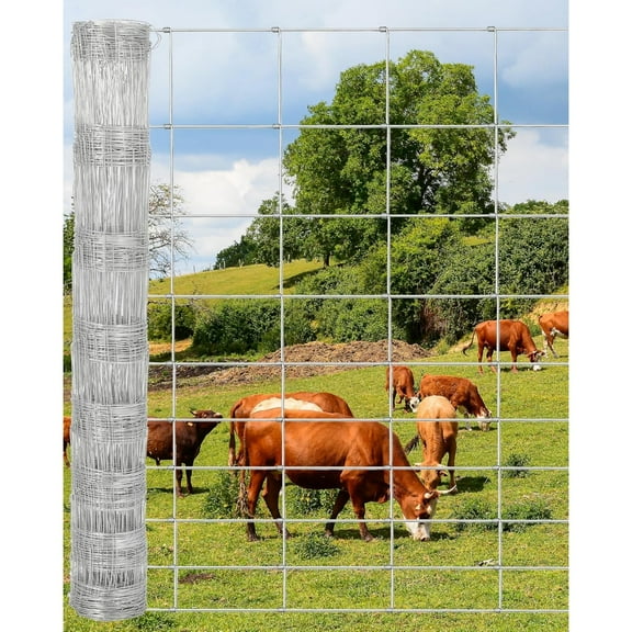 x Thicker Heavy-Duty Livestock Fence -Zinc Galvanized Cattle Fence Farm ...