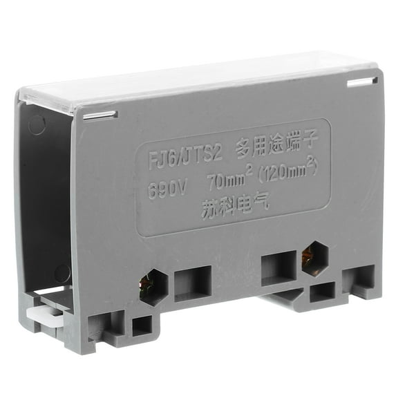 FONDOTIN Din Rail Terminal Blocks for Professional Electricians Silver ...