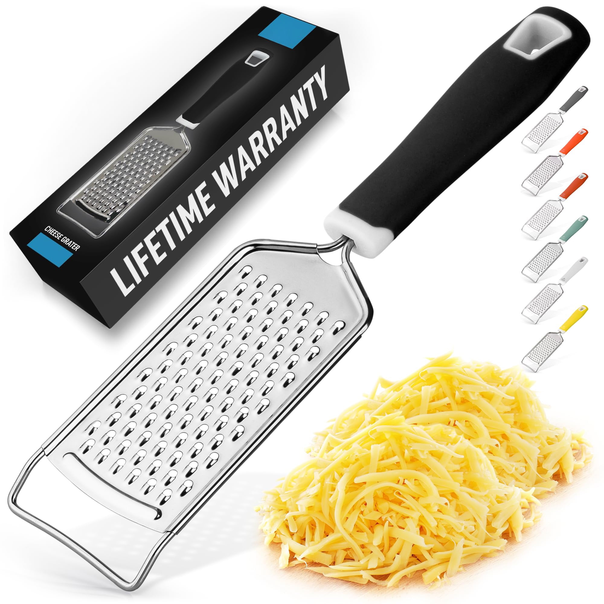 Heavy Duty Cheese Grater Stainless Steel, Multi-Purpose Kitchen Tool ...