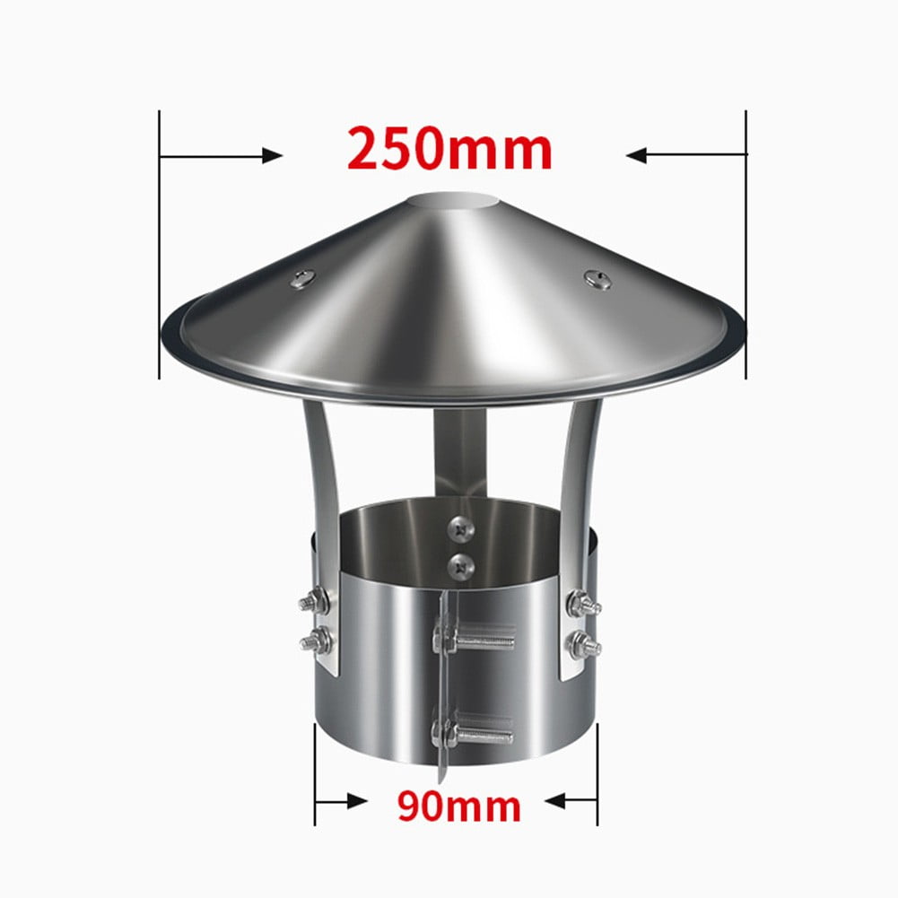 Heavy Duty Chimney Cover Stainless Steel Rain Hood For Stove Pipe ...