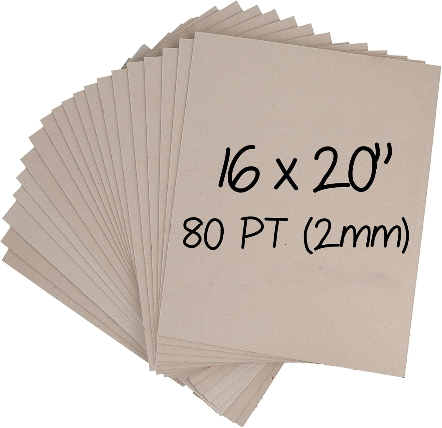 Heavy-Duty Chipboard Sheets 16 x 20 in - 80 PT (2mm) Thick Large of ...