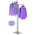 Heavy Duty Chrome - 2 Way Clothes Rack, Adjustable Height Arms, Perfect ...