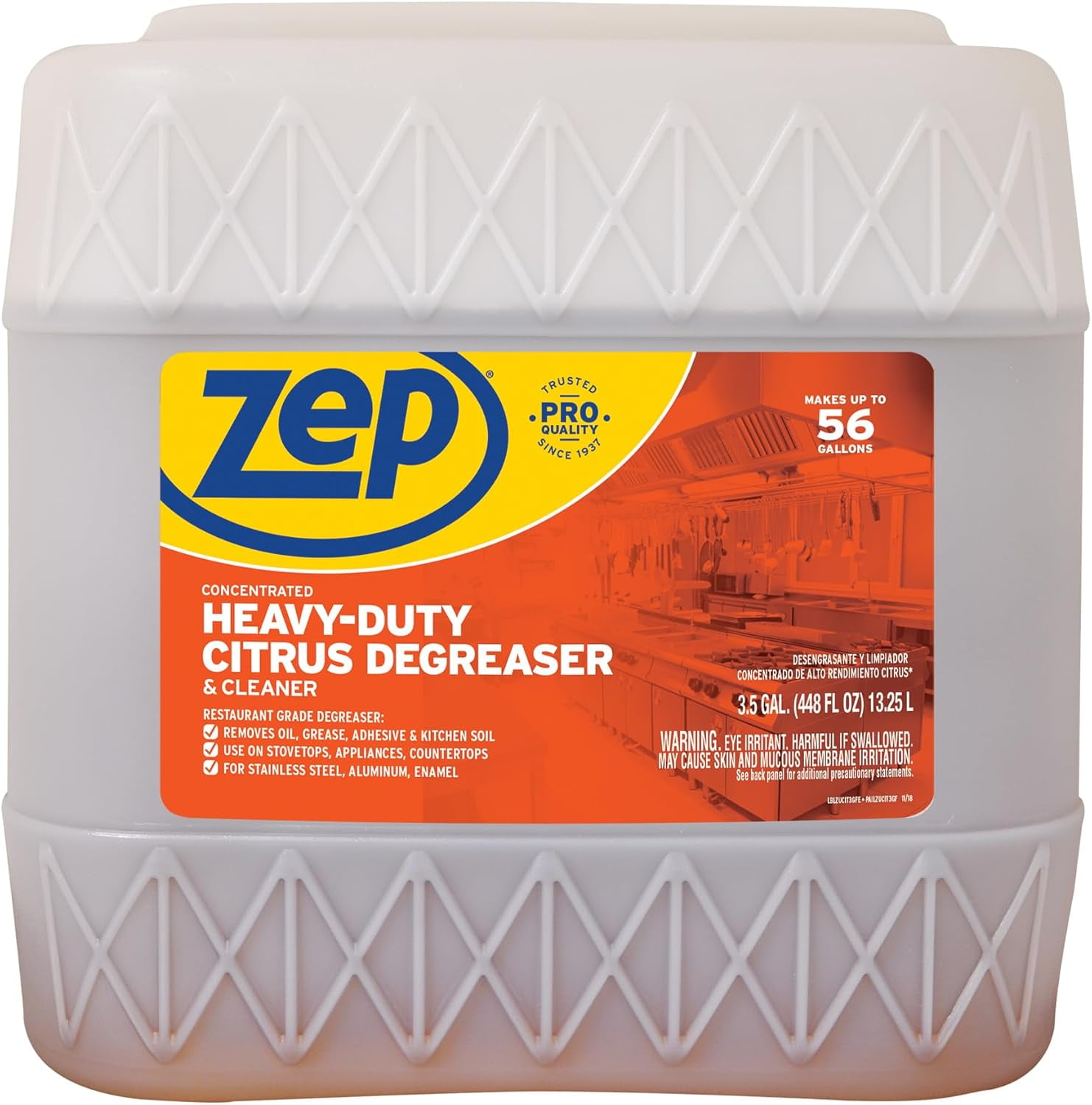 Heavy-Duty Citrus Degreaser Cleaner Concentrate - 3.5 Gallon (1 Unit ...