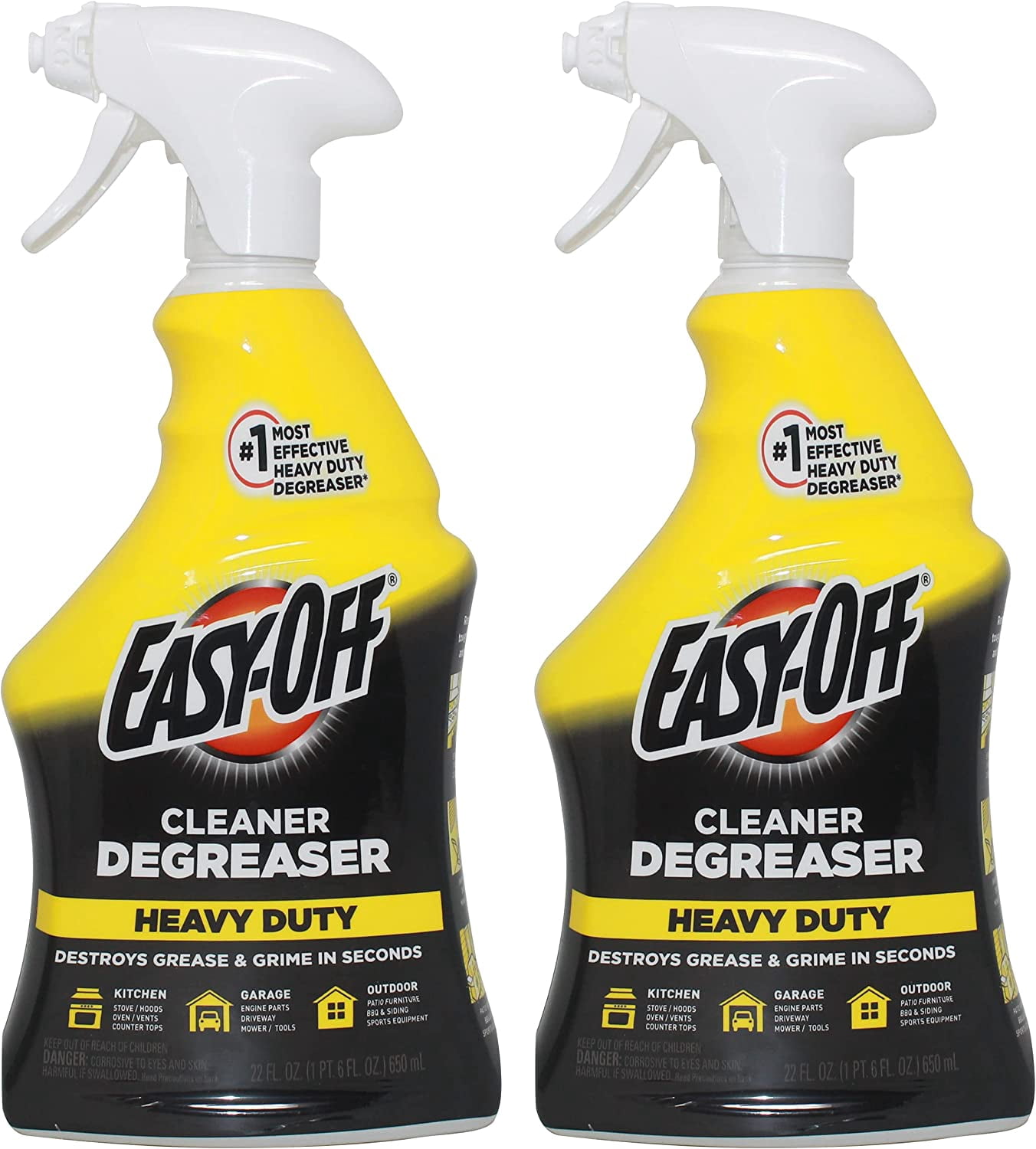 Heavy Duty Cleaner Degreaser, Destroys Grease Grime in , 22 Ounce (Pack ...