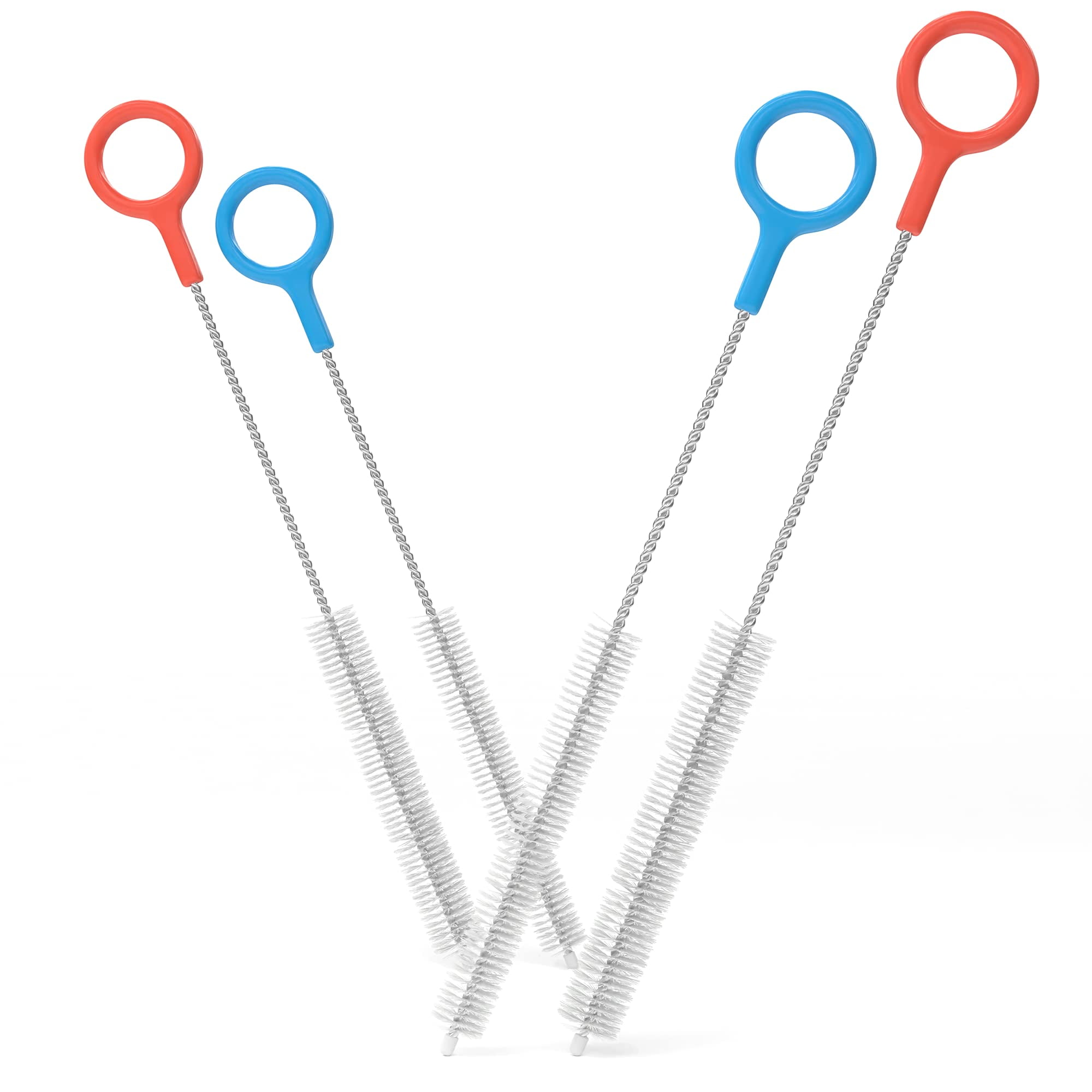 Heavy Duty Cleaning Brushes Set of 4 - Extra Long Straw Cleaners for ...