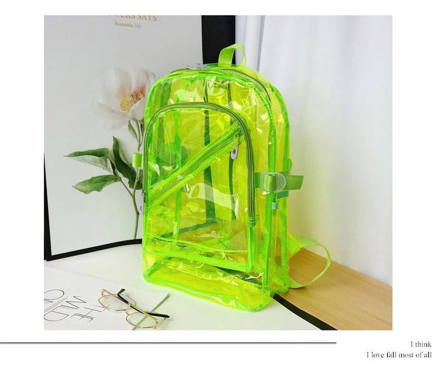 Heavy Duty Clear Backpack | 0.5mm Thick PVC Transparent Bag ...