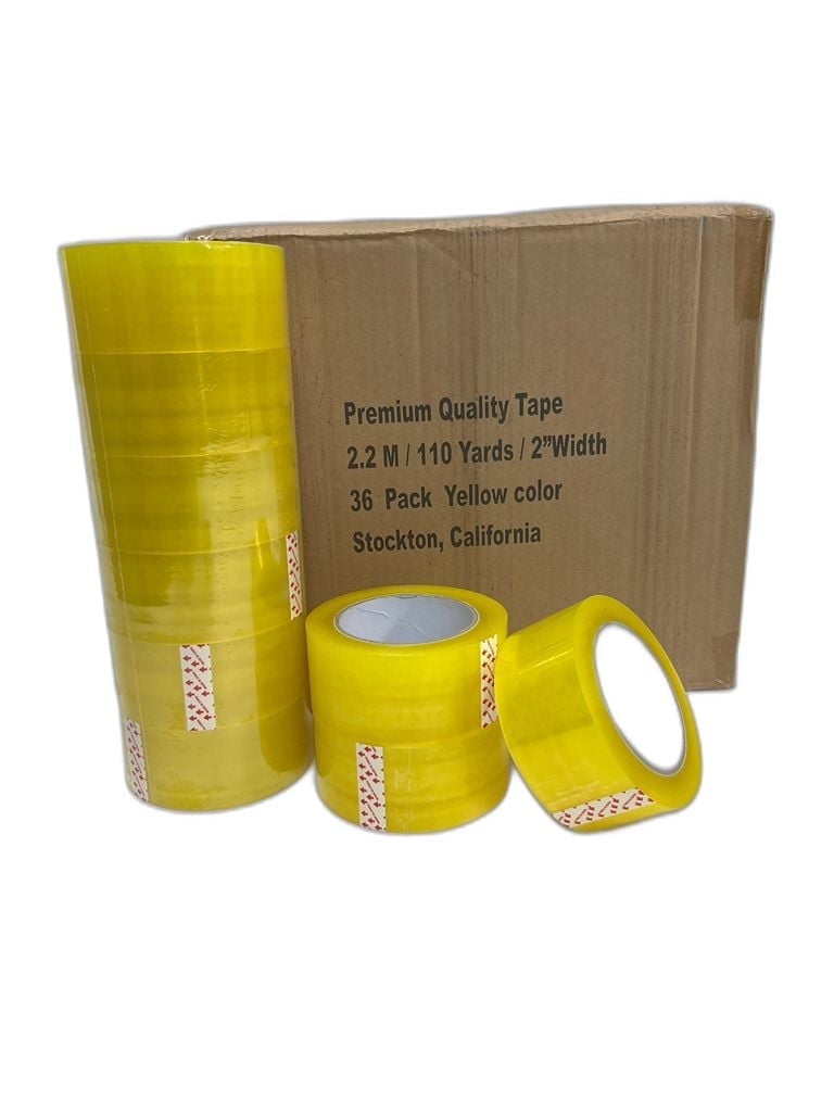Heavy Duty Clear Carton Sealing Packing Tape | 36 Roll Box 2.2 M 2" x ...