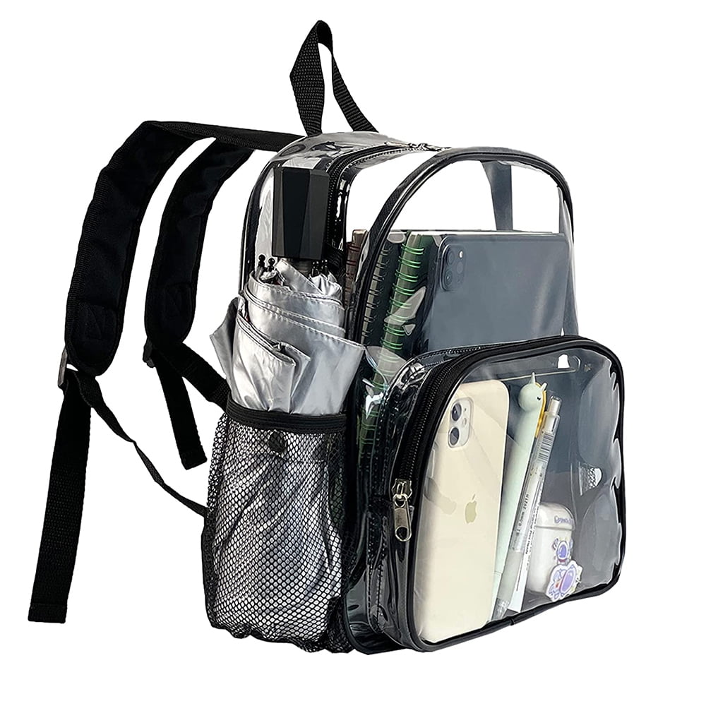 Heavy Duty Clear Large Backpack with Reinforced Straps - Walmart.com