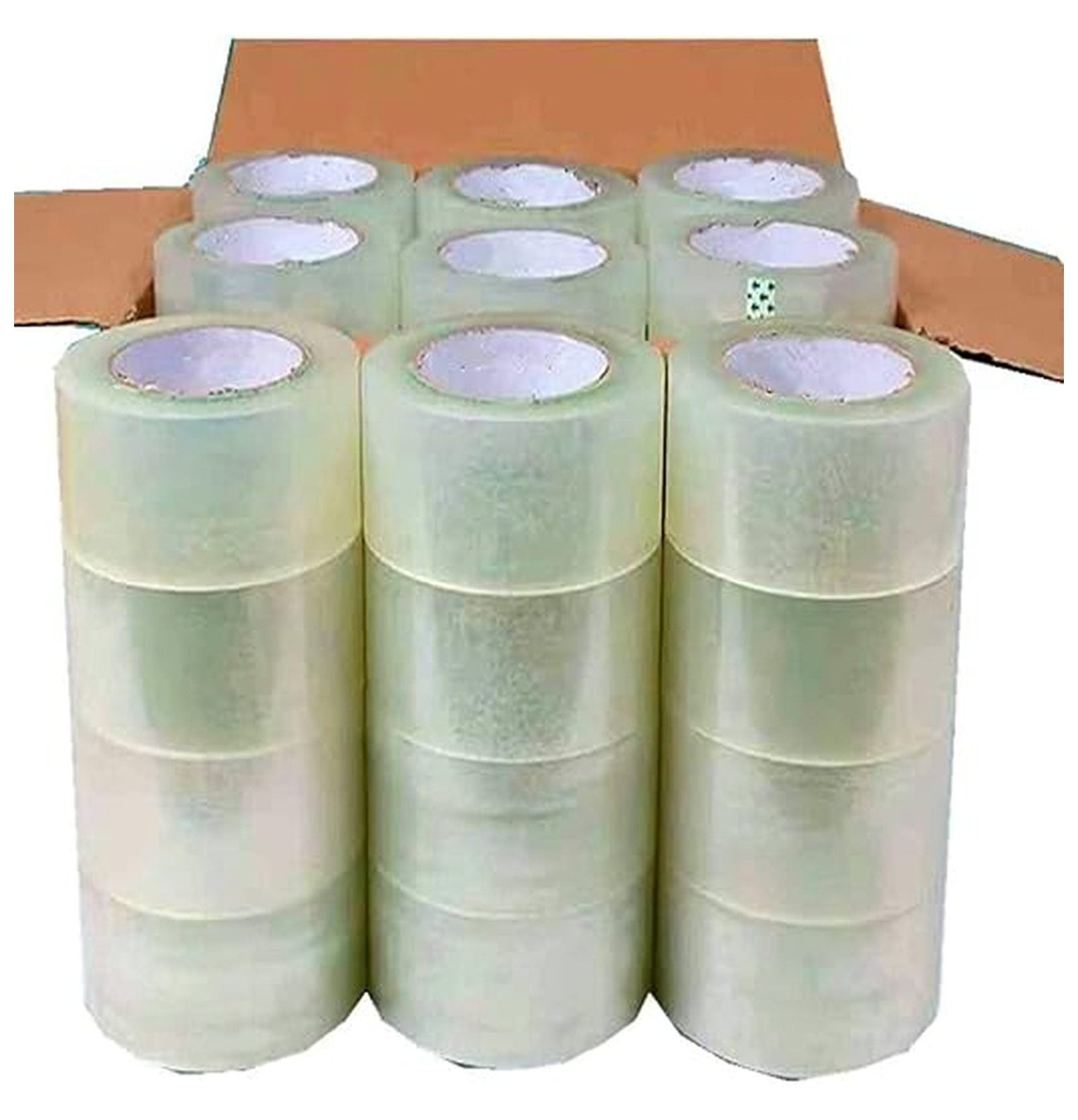 Heavy Duty Clear Packing Tape 24 Rolls 3 Inch x 110 Yards (330 Feet ...