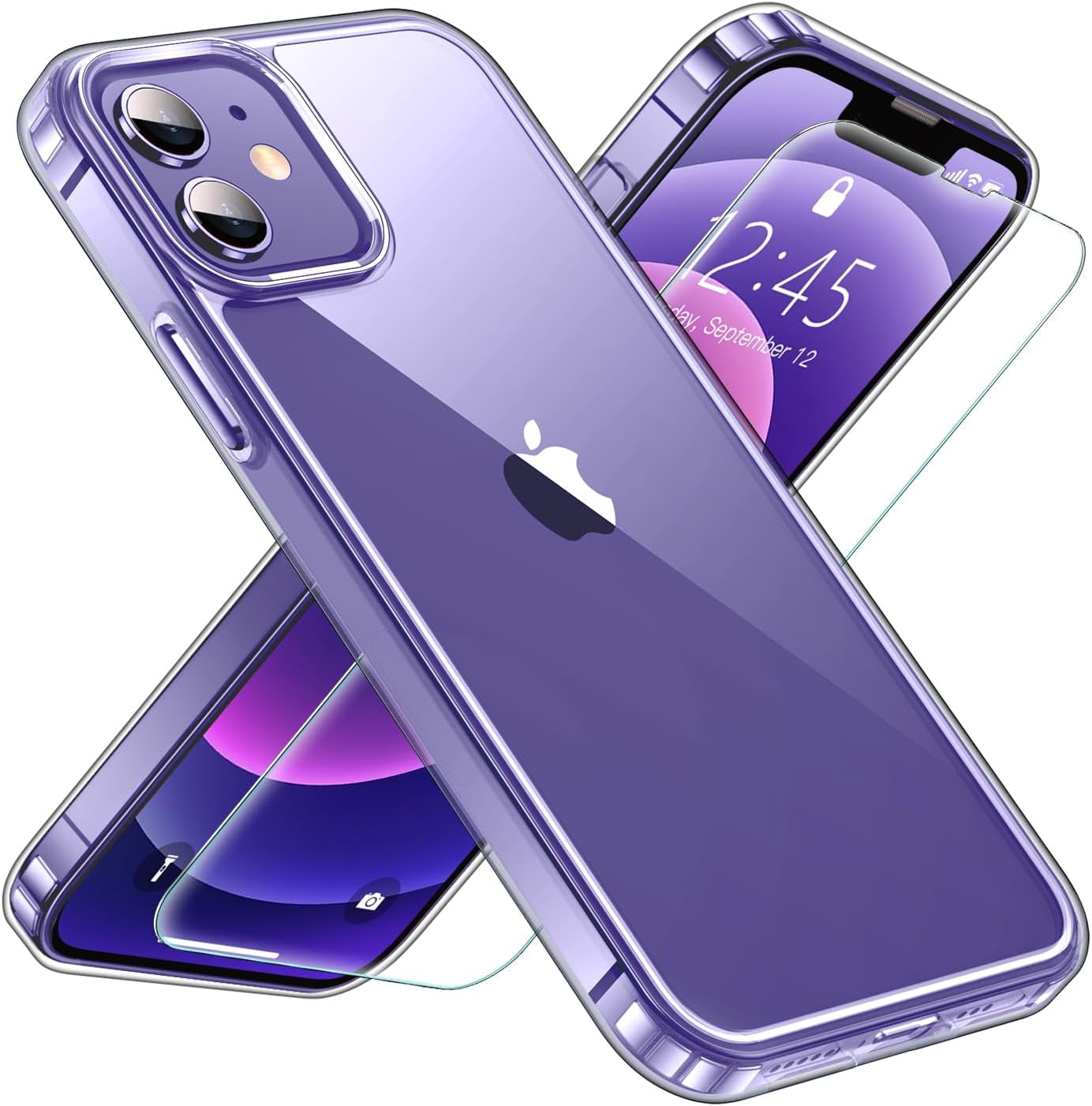 Heavy Duty Clear Phone Case Designed for Apple iPhone 12 Transparent ...