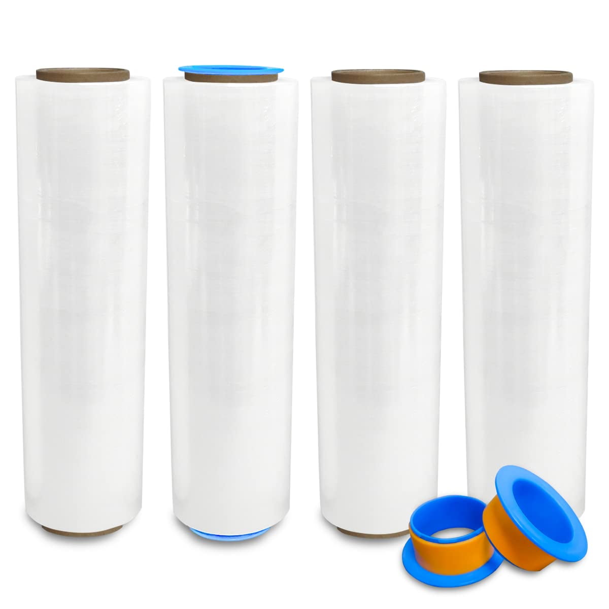 Heavy Duty Clear Shrink Wrap Film 4 Rolls 18 Inch x 1500 FT 80 Gauge ...